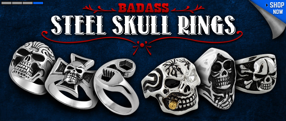 Skull Rings, Biker Rings, Skull Jewelry, Biker Jewelry – Badass Jewelry