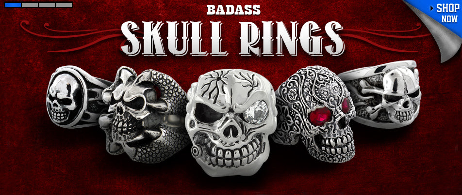 Skull Rings, Biker Rings, Skull Jewelry, Biker Jewelry – Badass Jewelry