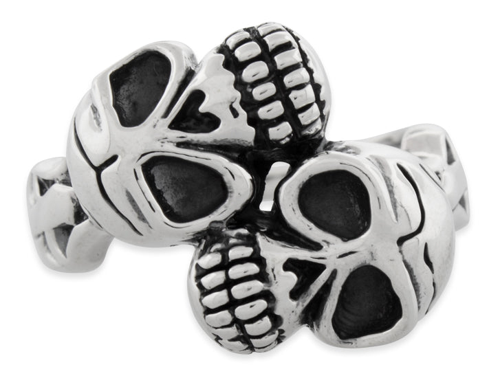 Sterling Silver Two Face Ring – Badass Jewelry